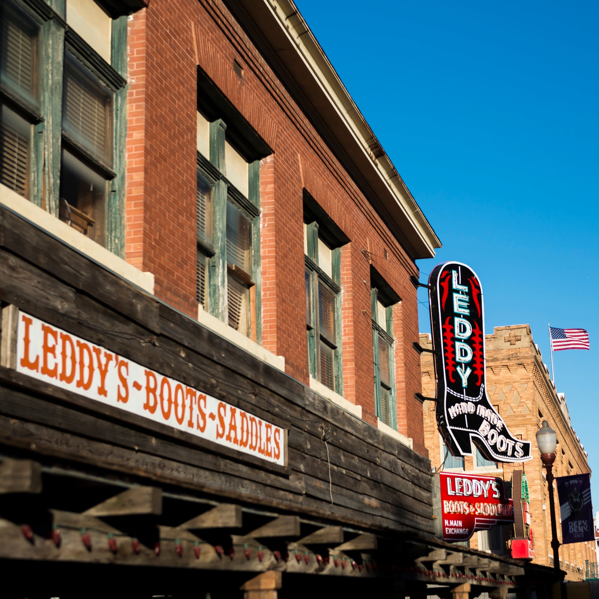Leddy's Boot Sign Photograph in Color– Adobe Western Art Gallery