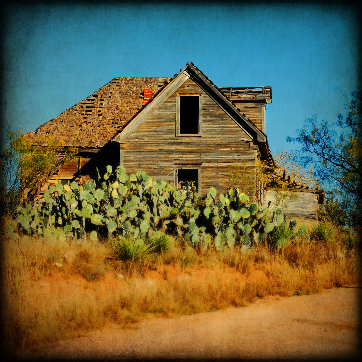 Iconic Old Farmhouse Photograph– Adobe Western Art Gallery