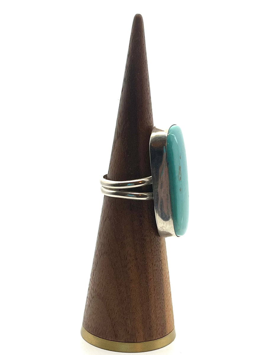 Rectangular Royston Stone Ring– Adobe Western Art Gallery