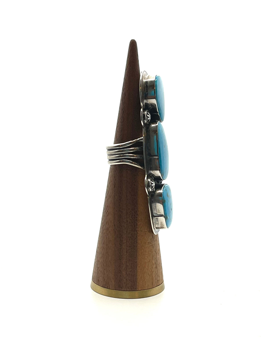 3-stone Tower Ring– Adobe Western Art Gallery