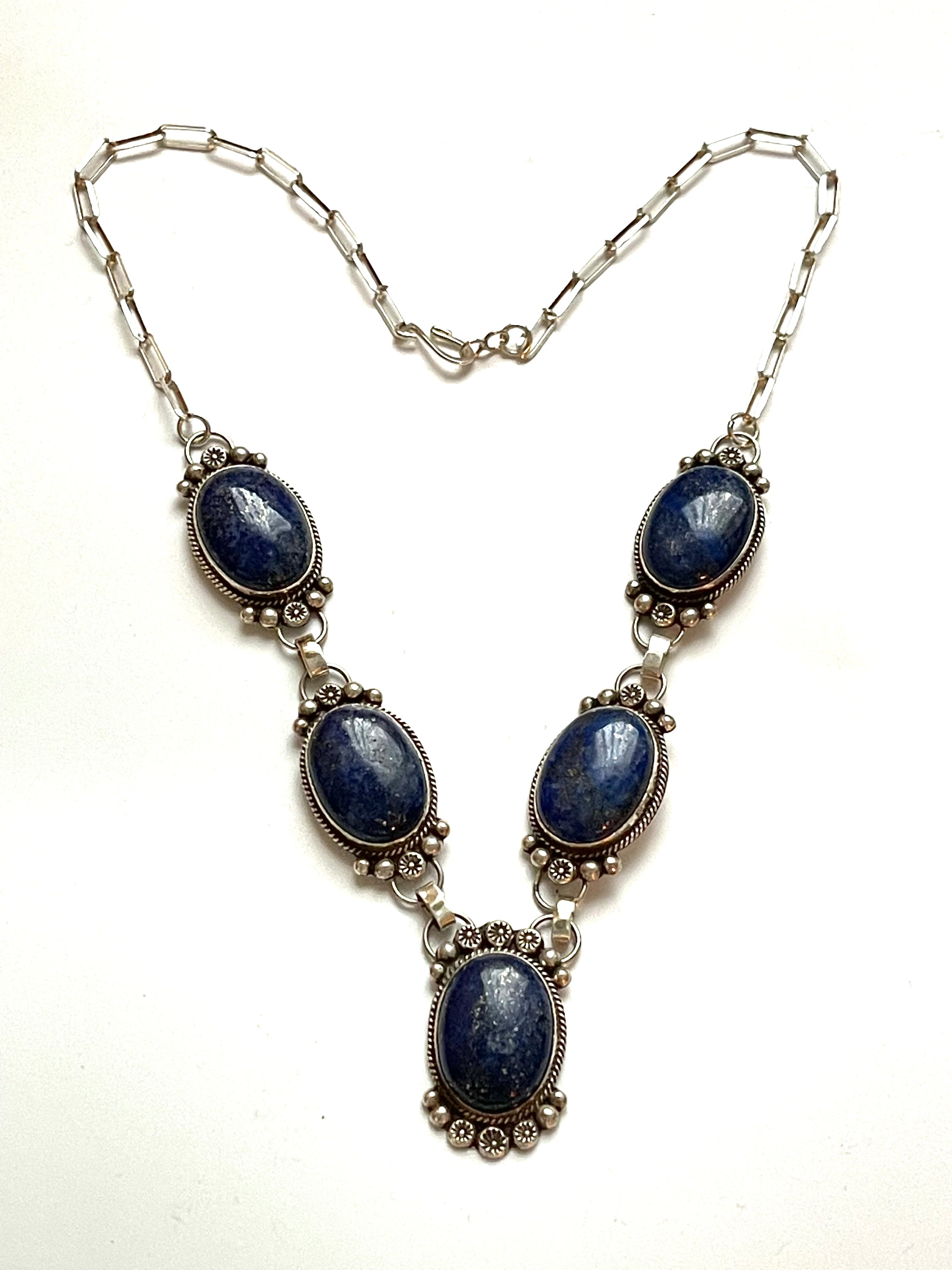 Lapis Lariat Necklace– Adobe Western Art Gallery