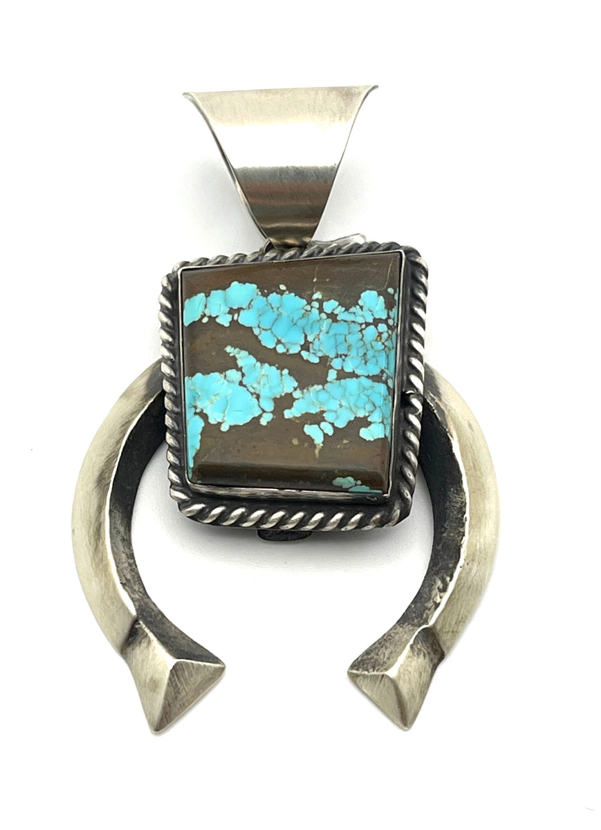 # 8 Turquoise Pendant by Chimney Butte– Adobe Western Art Gallery