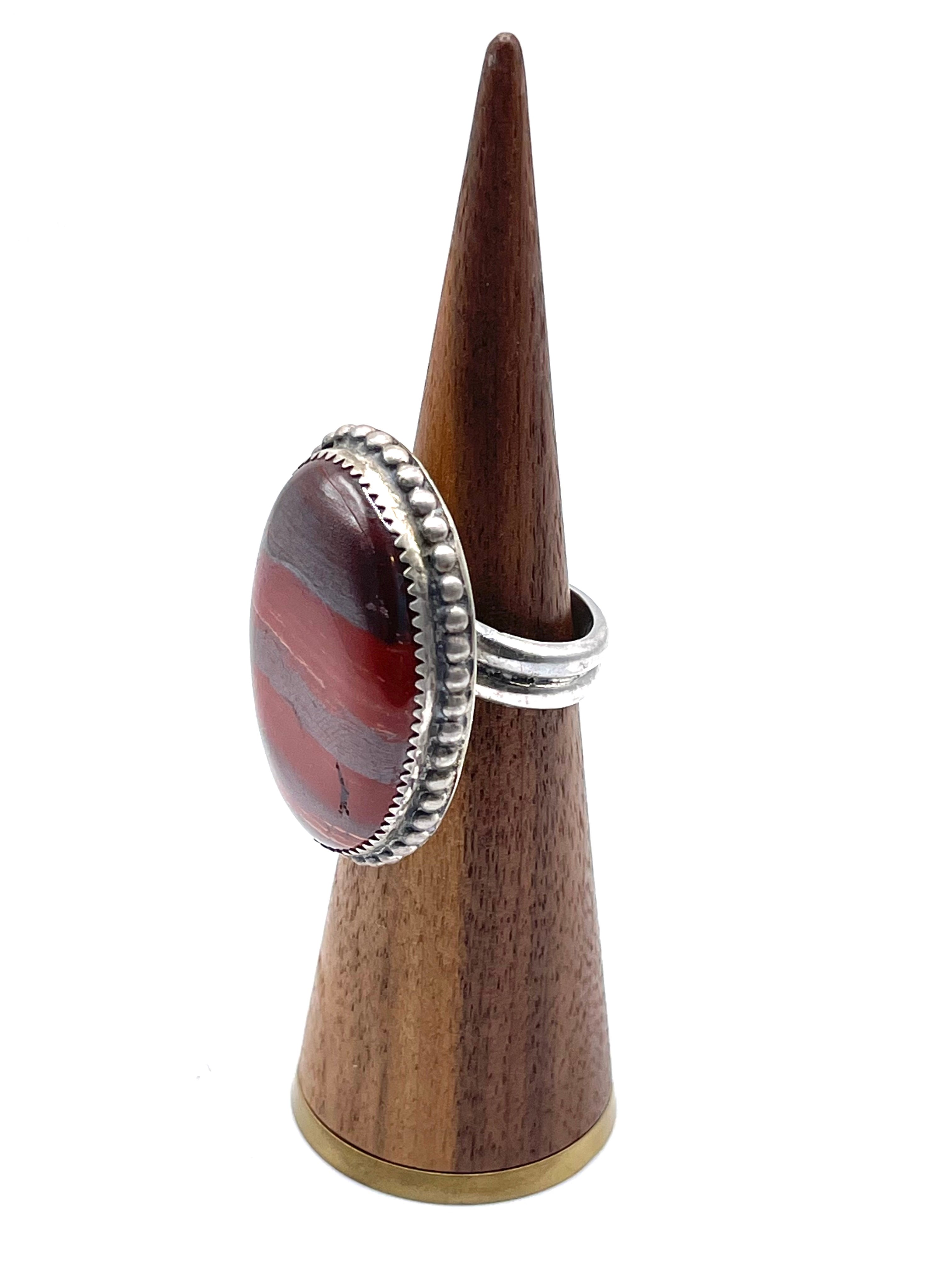 Fire Jasper Stone Ring– Adobe Western Art Gallery